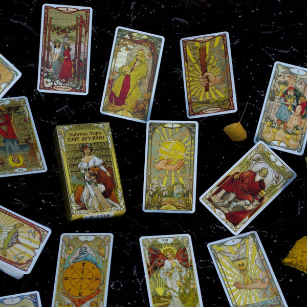 Золотое таро Уэйт арт-нуво / Golden Art Nouveau Tarot - купить с ...