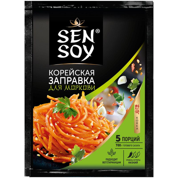 Заправка для корейской моркови, Sen Soy, 10 шт. по 80 г. - купить с доставкой по выгодным ценам ...