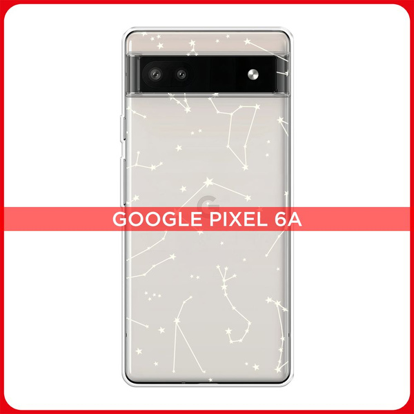 Силиконовый чехол на Google Pixel 6A / Гугл Пиксель 6А Карта созвездий ...
