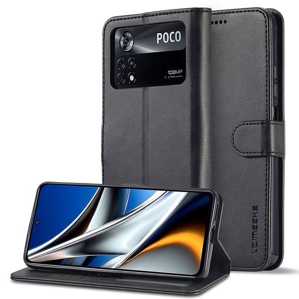 LCIMEEKE Кожаный книжка чехол для Xiaomi Poco M4 Pro 4G / Сяоми Поко М4 ...
