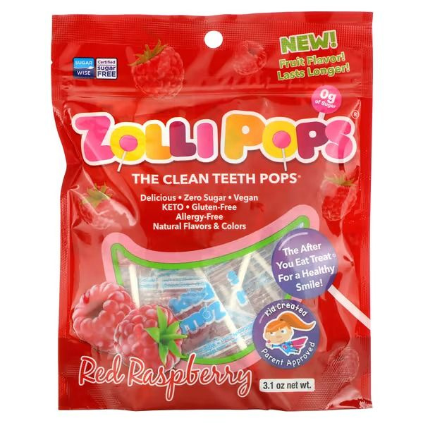Zollipops, The Clean Teeth Pops, Леденцы на палочке для чистых зубов ...