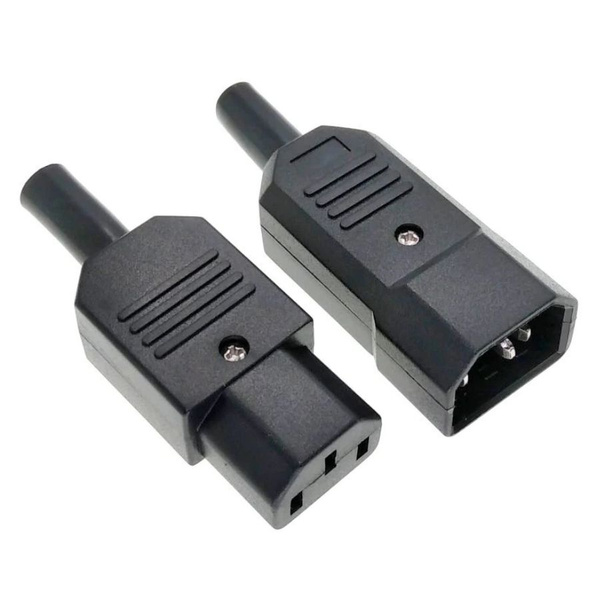 Разъем Ac Iec 320 C13 и C14 штекер 1 шт гнездо 1 шт купить с доставкой по выгодным ценам в