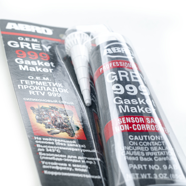Силиконовый герметик прокладка ABRO Gasket Maker 999 серый / Made in U ...