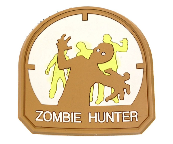 Шеврон EmersonGear PVC Zombie Hunter Patch-1 (White/Coyote) - купить с доставкой по выгодным ...