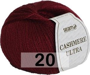 Пряжа Сеам Cashmere Ultra, 20 БОРДОВЫЙ - купить с доставкой по выгодным ...