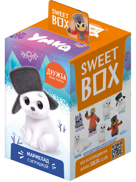 Sweet Box Конфитрейд СВИТБОКС УМКА Мармелад с игрушкой, 10г (штука ...