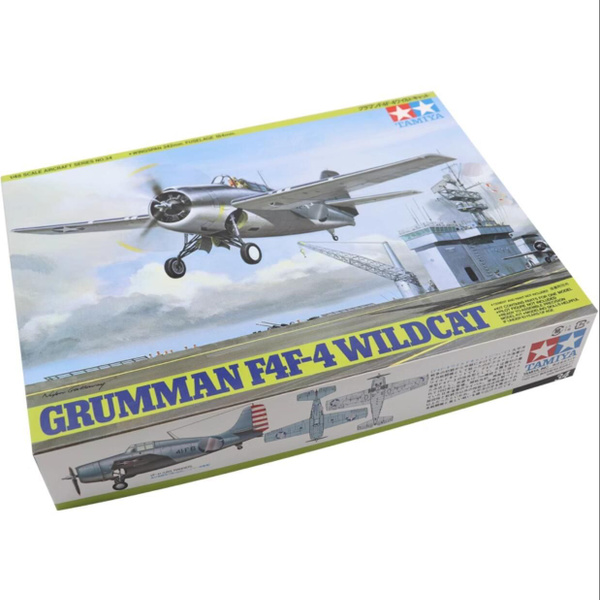 Tamiya 61034 1/48 Scale Model Aircraft Kit U.S.Navy Grumman F4F-4 ...