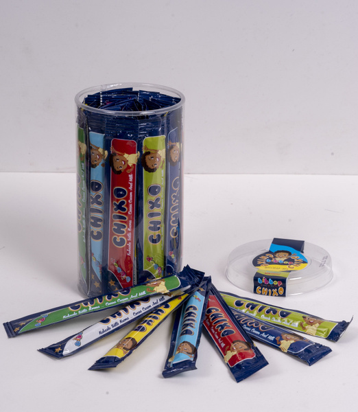 Шоколадная паста в полосках порционная TibTop Chixo Crystal 50 шт. / 8 ...