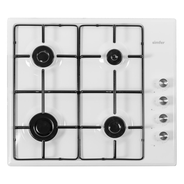 Варочная панель газовая Simfer H60Q40W411, белый купить c доставкой на ...