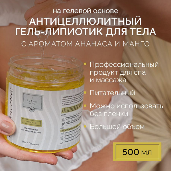 Антицеллюлитное гелевое обертывание для тела PINUELA 500мл купить на ...