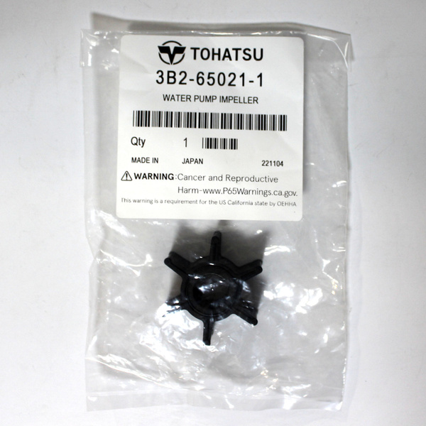 Крыльчатка водяного насоса Tohatsu 8-9.8/MF8-MF9.8 (3B2-65021-1 ...