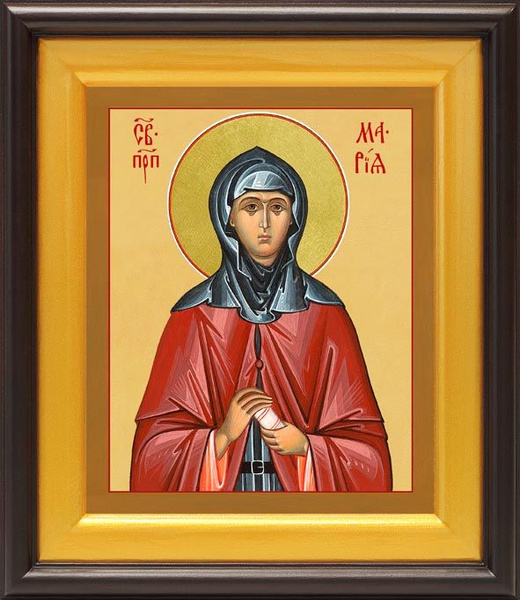 Преподобная Мария Константинопольская, Палестинская, икона в широком ...