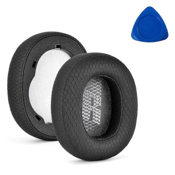 (1 комплект) Амбушюры для JBL Duet NC E65BTNC - черная футбольная сетка ...