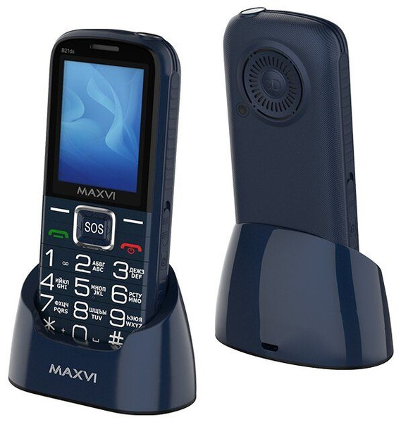 Мобильный телефон Maxvi Maxvi B21ds, синий - купить по выгодной цене в ...