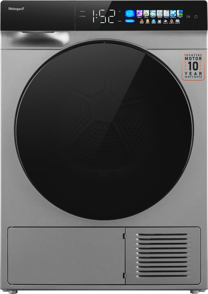 Сушильная машина Weissgauff WD 998 Heat Pump Full Touch Silver, 12 кг ...