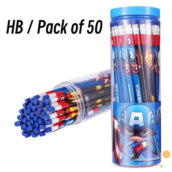 Детские карандаши Disney Marvel серии HB, 50 шт. - купить с доставкой ...
