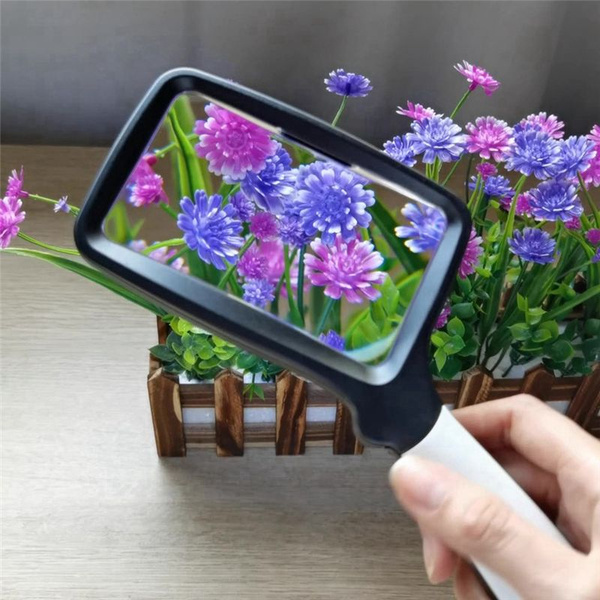 (I U H K) Квадратная ручная складная лупа со светодиодной подсветкой ...