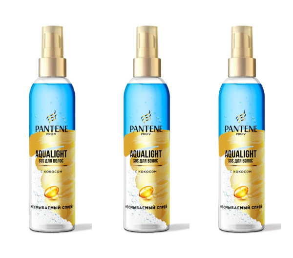 PANTENE Спрей для тонких и жирных волос Aqua Light, несмываемый уход ...