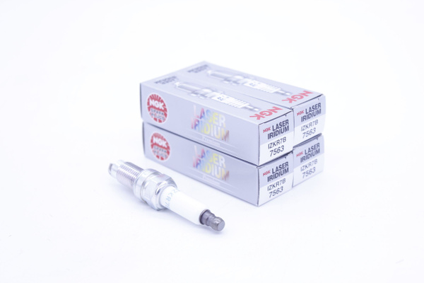 Свечи зажигания иридий, комплект 4 шт. NGK Laser Iridium IZKR7B (7563 ...