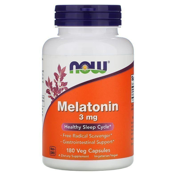 NOW Мелатонин жевательный 3 мг 180 таблеток Melatonin - купить с ...