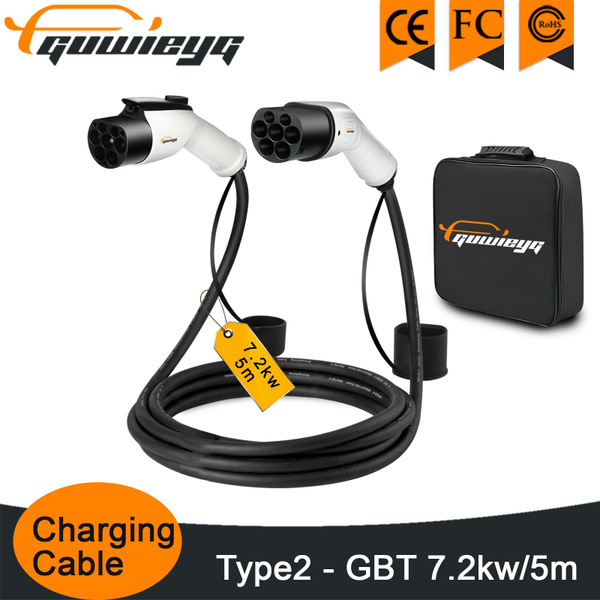 GUWIEYG EV зарядный кабель Type2 к GBT 7kw 5m - купить с доставкой по ...