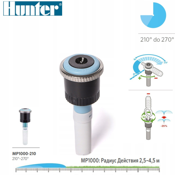 Сопло MP Rotator 1000 210-270 радиус от 2.6-4.5м Hunter купить на OZON ...