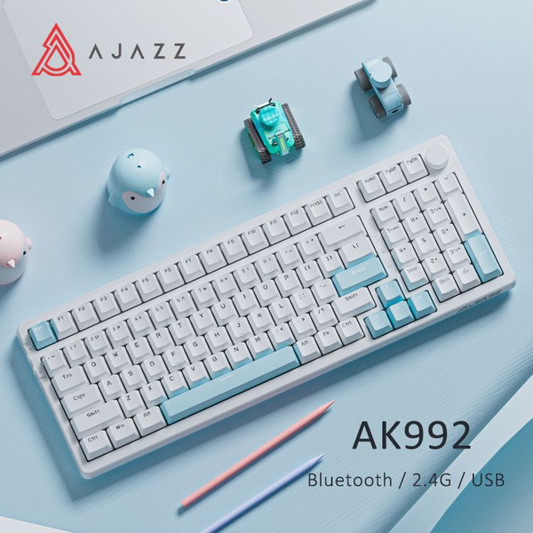 Механическая, Емкостная клавиатура Ajazz AK992 Горячая замена без ...