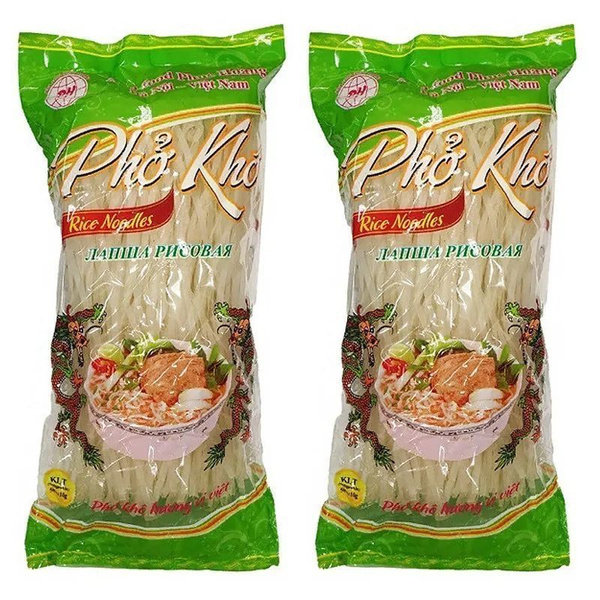 Лапша рисовая вьетнамская Фо Бо Pho Kho, 2шт.*500гр. - купить с ...