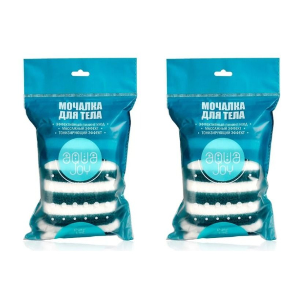 Aqua Joy Мочалка-брикет для тела из полипропилена, 2 шт - купить с ...