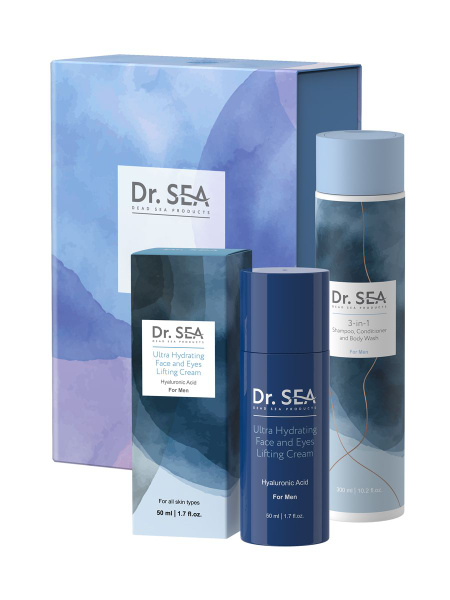 Dr. Sea / Мужской подарочный набор: шампунь, гель, кондиционер 3 в 1 и ...