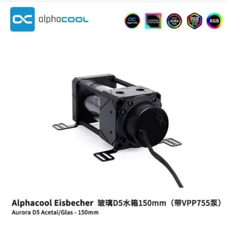 Набор аксессуаров для стабилизатора Alphacool Eisbecher glass D5 150MM RGB+VPP755 Насосы ...