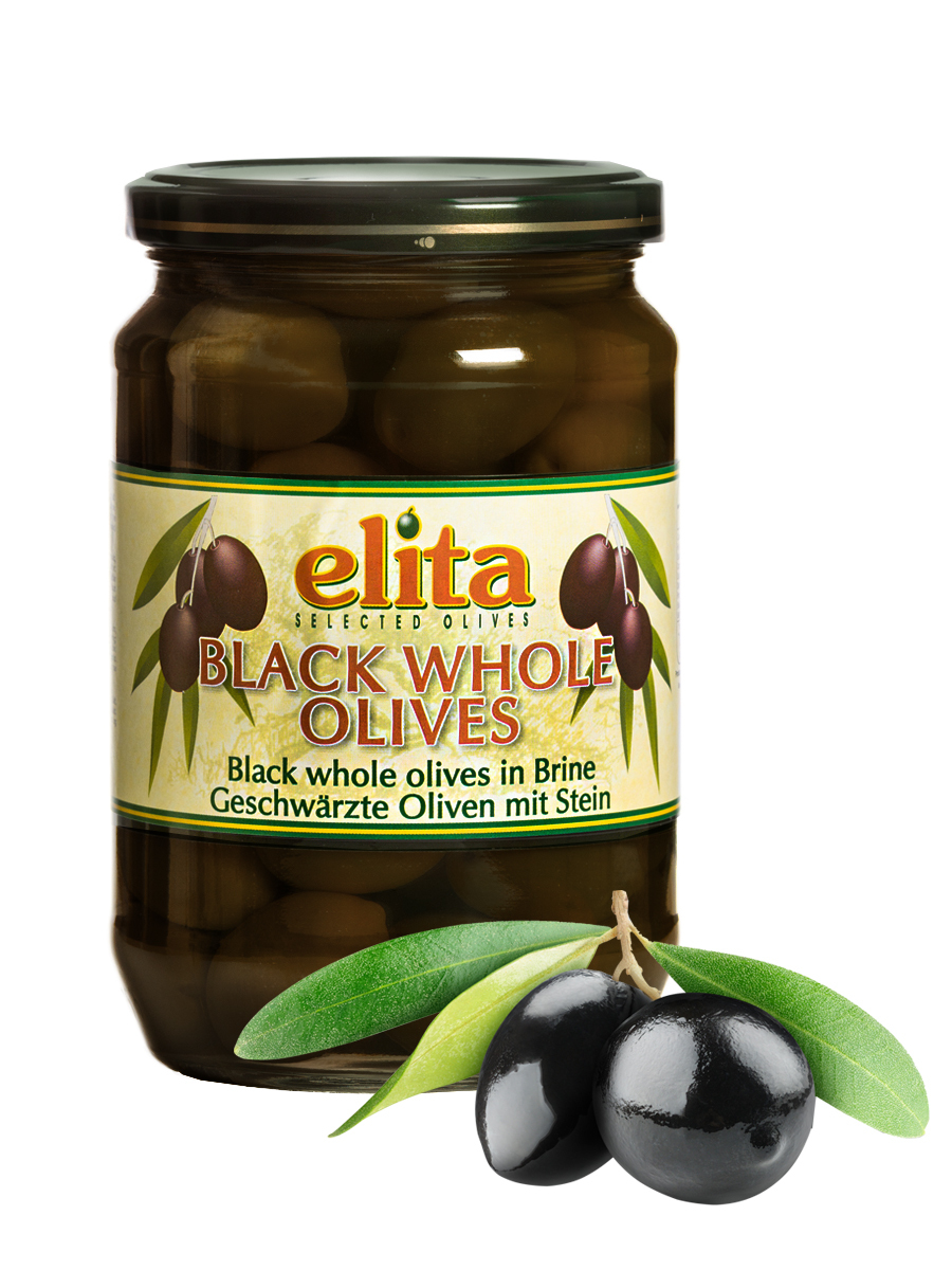 Греческие маслины с косточкой 70-90 ELITA 720 мл — купить в интернет ...