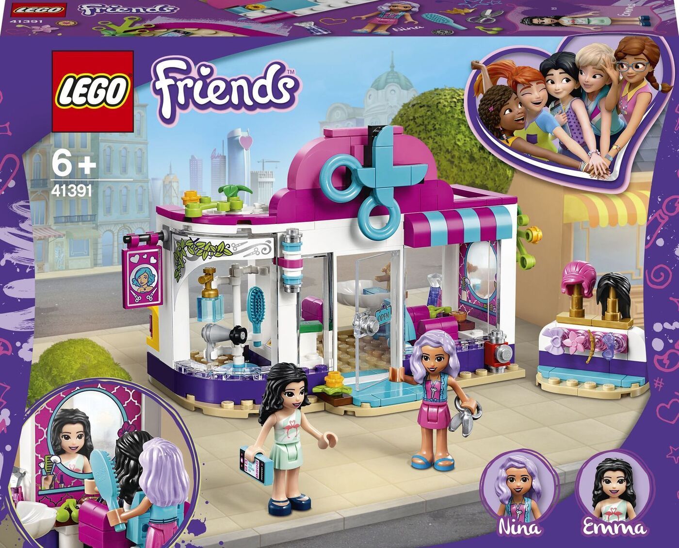 Конструктор LEGO Friends 41391 Парикмахерская Хартлейк Сити — купить в ...