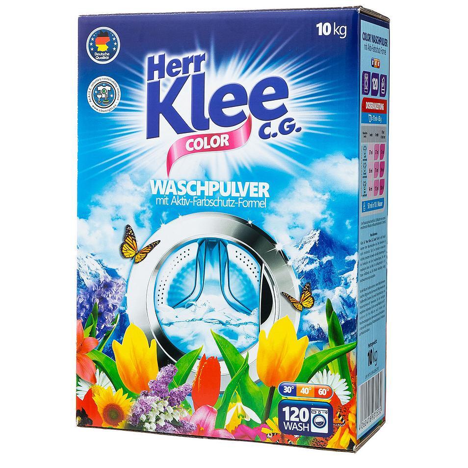 Стиральный порошок Clovin Herr Klee Universal универсальный ЭКО 10 кг 120 стирок коробка ...