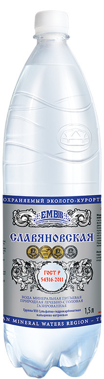 Вода минеральная Славяновская ЕМВ питьевая, лечебно-столовая ...