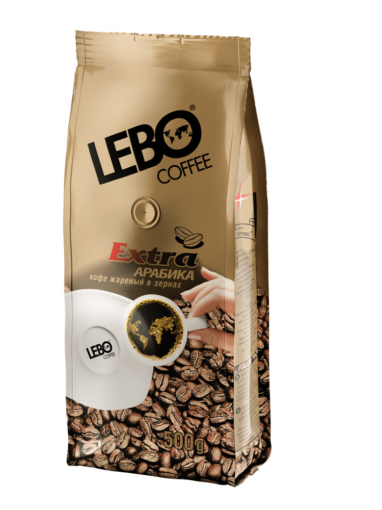Кофе в зернах Lebo Extra Арабика, 500 г — купить в интернет-магазине ...