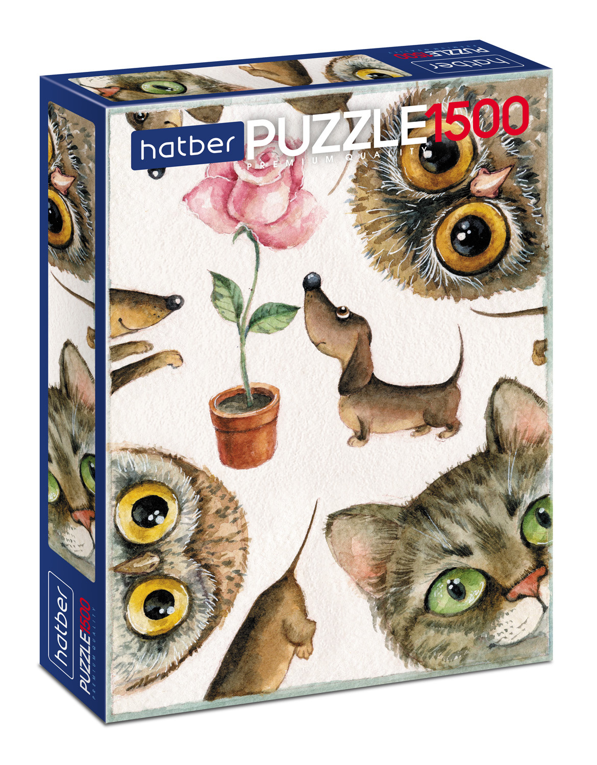 Пазл Hatber 1500 элементов Премиум Милые зверушки — купить в интернет-магазине OZON с быстрой ...