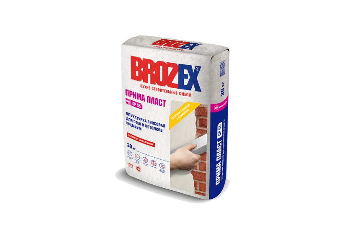 Штукатурка BROZEX, 15 кг - купить по доступной цене в интернет магазине ...
