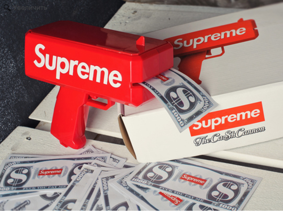 "RAFEKOFF" Денежный пистолет Supreme "Миллионер", работает от батареек ...