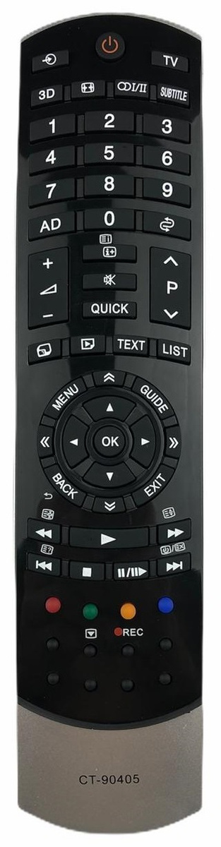 Пульт ДУ HUAYU Пульт для телевизора TOSHIBA CT-90405 3D - купить по ...