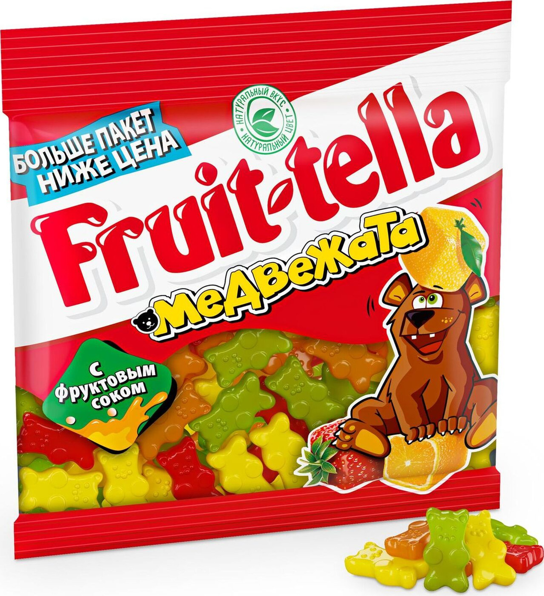 Fruittella Медвежата жевательный мармелад, 150 г — купить в интернет-магазине OZON с быстрой ...