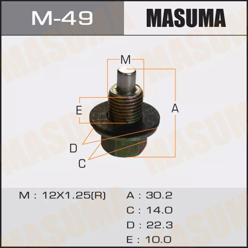 26 отзывов на Болт маслосливной Masuma M-49 с магнитом Toyota 12х1.25mm ...