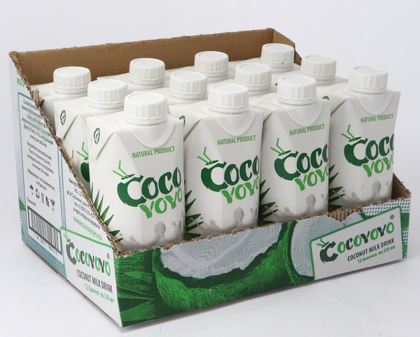 Кокосовое молоко питьевое обогащенное кальцием COCOYOYO 12 шт - купить ...