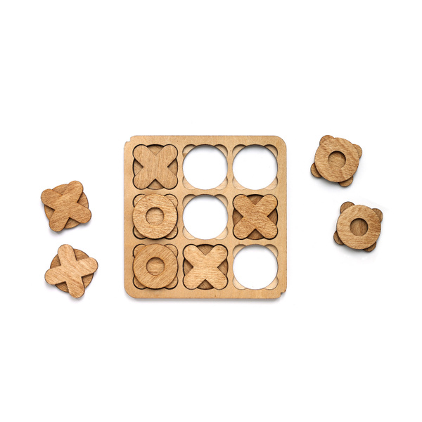 Крестики-нолики логическая игра из дерева. RADGER - купить с доставкой ...