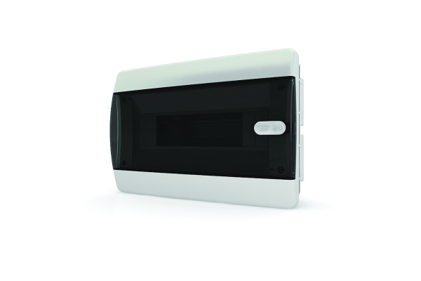 Бокс ЩРВ-П-12 мод., встраиваемый прозрачная черная дверца IP41 (CVK 40-12-1) Текфор - купить по ...