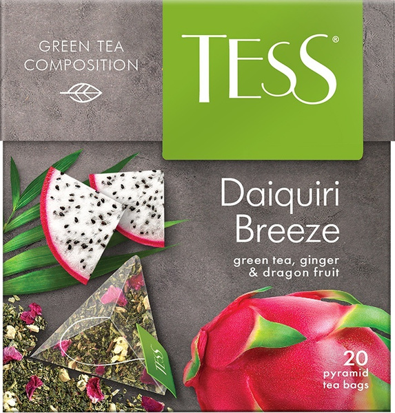 Чай в пирамидках зелёный Tess Daiquiri Breeze, 20 шт - купить с ...