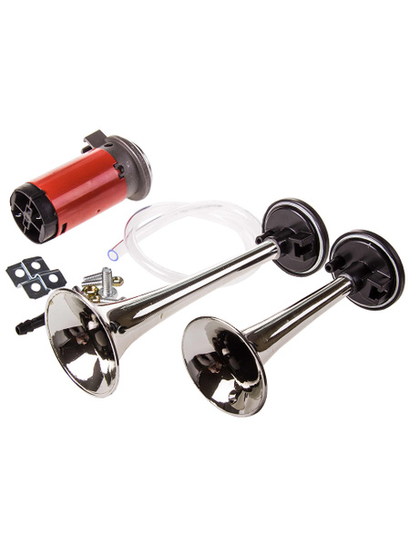 Сигнал звуковой 2 рожка воздушный SKYWAY 12V 110dB - Skyway арт ...
