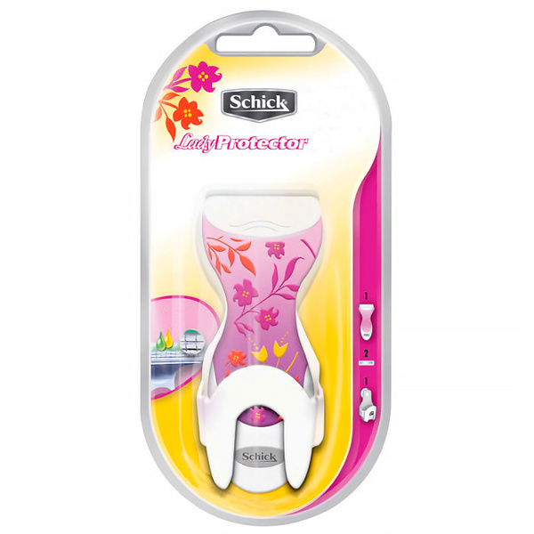 Schick Женская бритва "Lady Protector 1 станок + 1 кассета + подставка ...