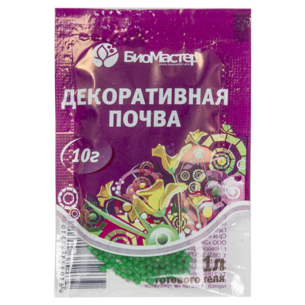 БиоМастер Декоративная почва гель 10 г - купить по низкой цене в ...