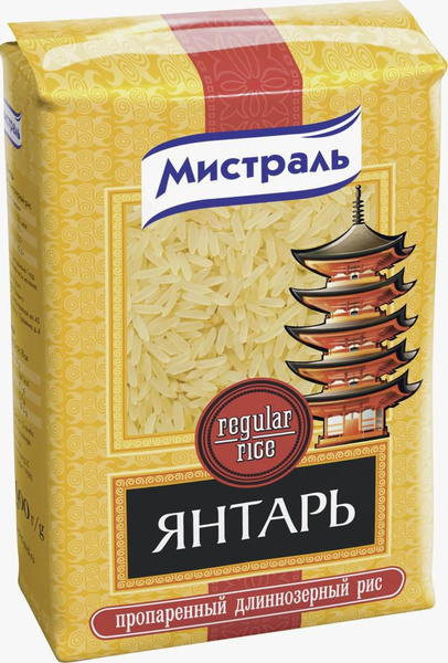 Рис Мистраль Янтарь пропаренный длиннозерный 900 г купить на OZON по ...
